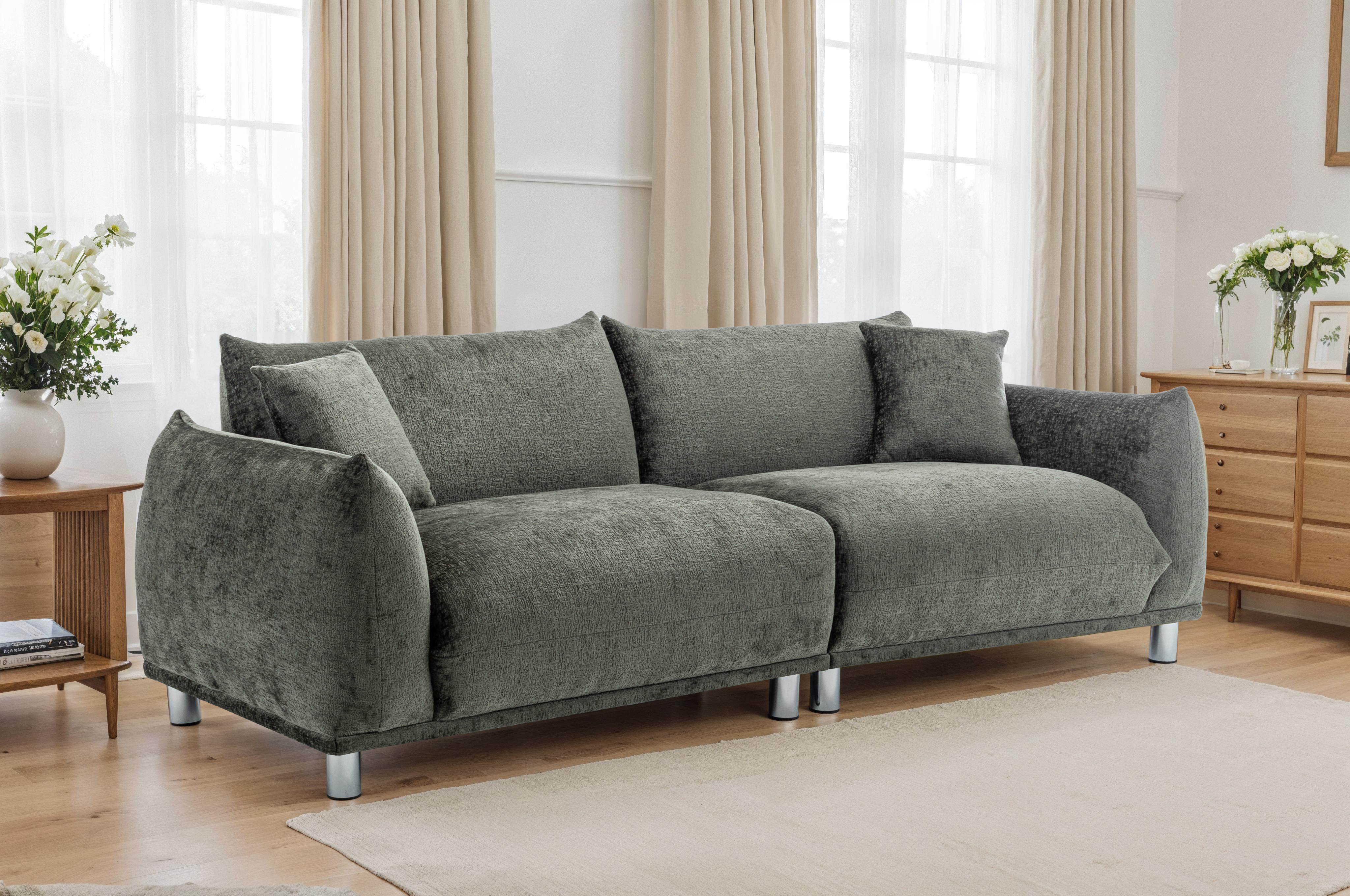 Fairmont Park Textured Chenille Sofa & Reviews | Wayfair.co.uk