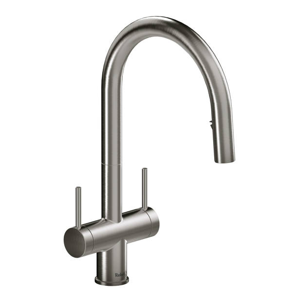 Riobel Azure™ Pull-Down Touchless Kitchen Faucet with C-Spout | Wayfair