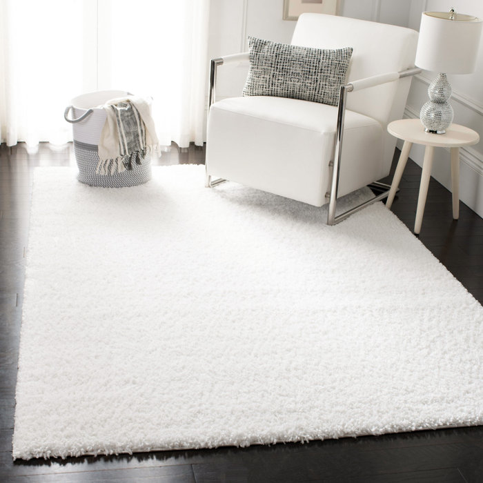 Wade Logan® Jiang Polypropylene Blend White Rug & Reviews | Wayfair