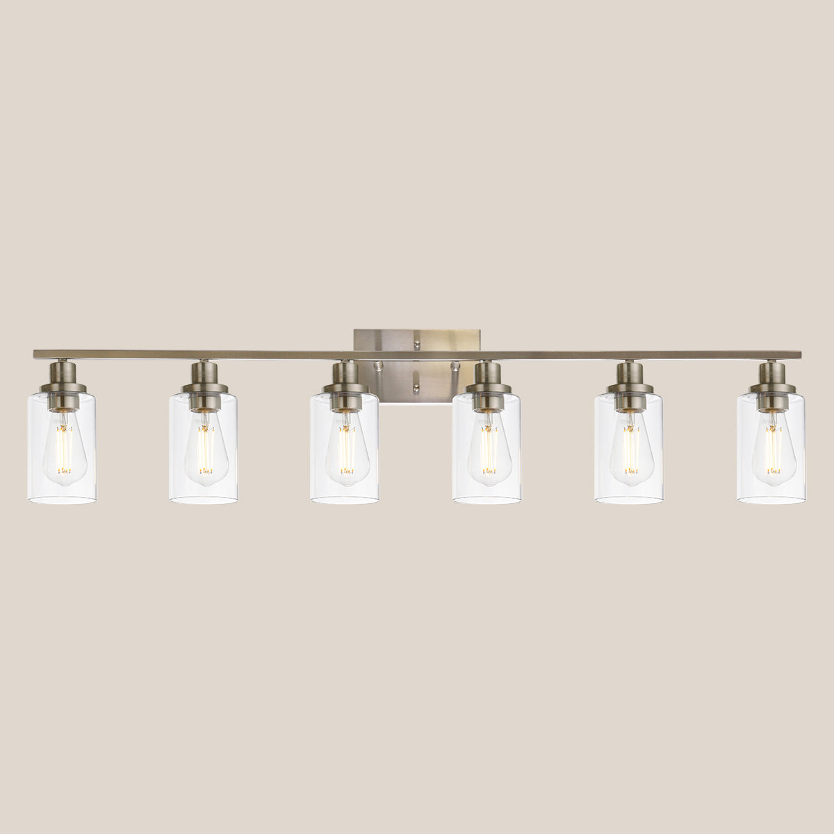 Latitude Run® 6-Light Bathroom Vanity Light, Modern Vanity Lighting ...