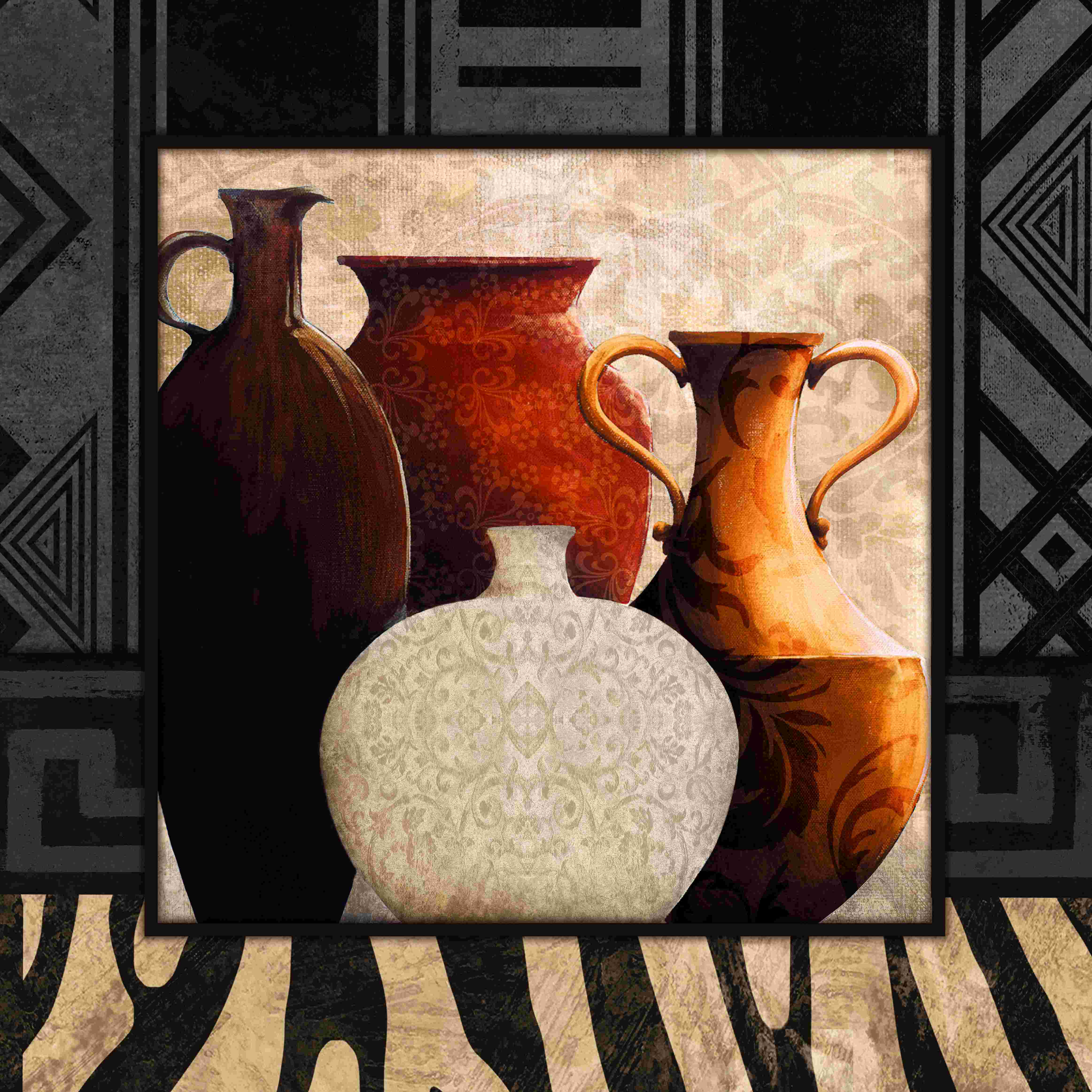 Bungalow Rose Deco Ethnic Tiger Pots - Wayfair Canada