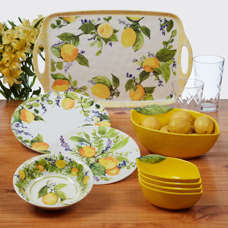 Certified International Lemon Zest Set/6 Dinner Plate 11" & Reviews ...
