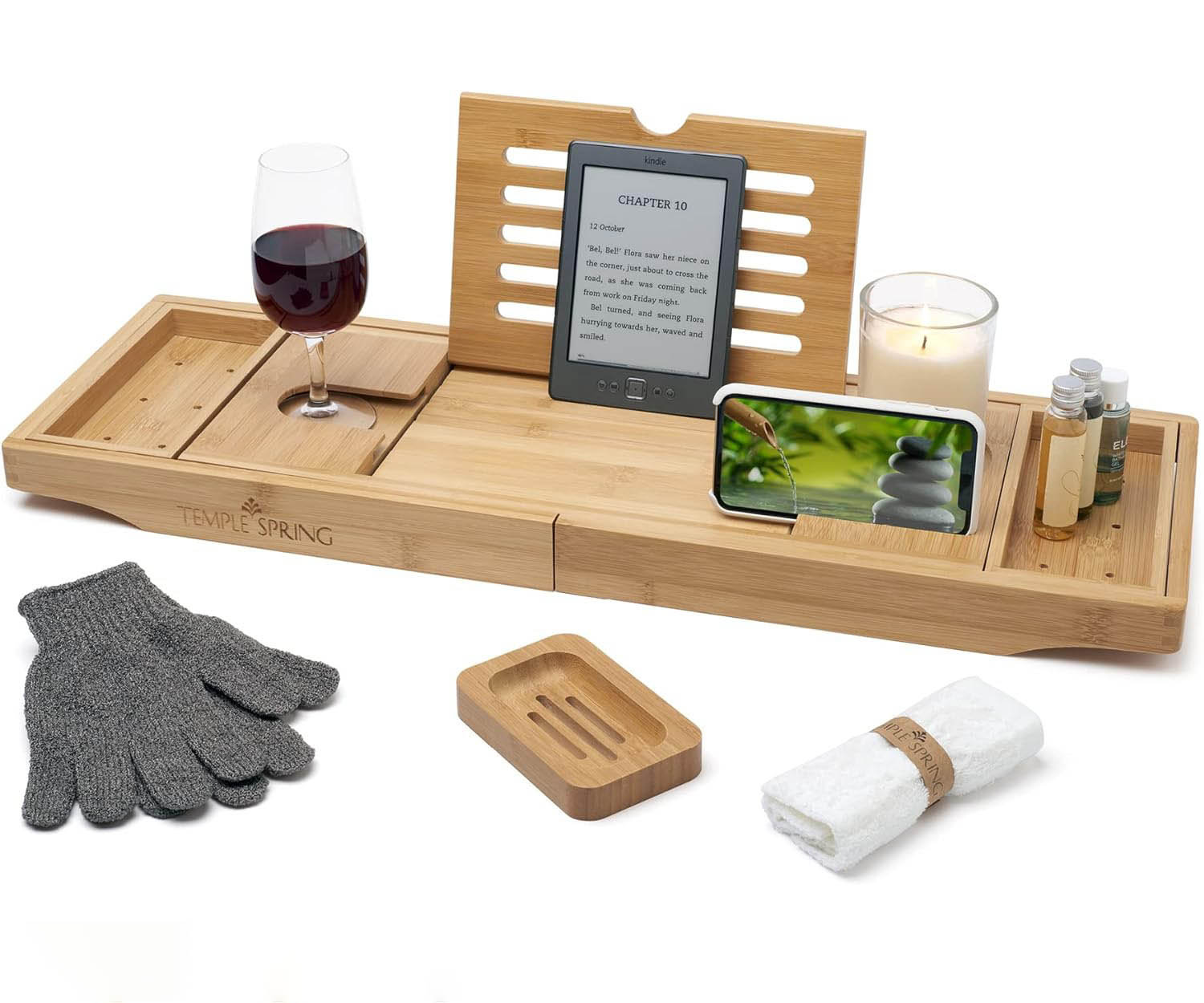 Dakota Fields Bathtub Caddy Tray Extendable Bath Tray | Wayfair