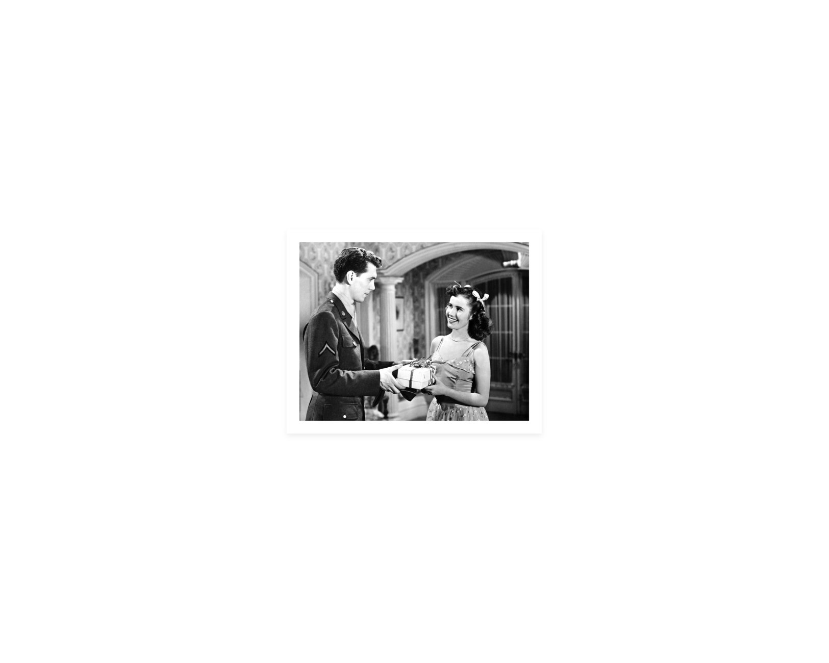 Globe Photos Entertainment & Media Robert Hutton Holding Gift Box ...