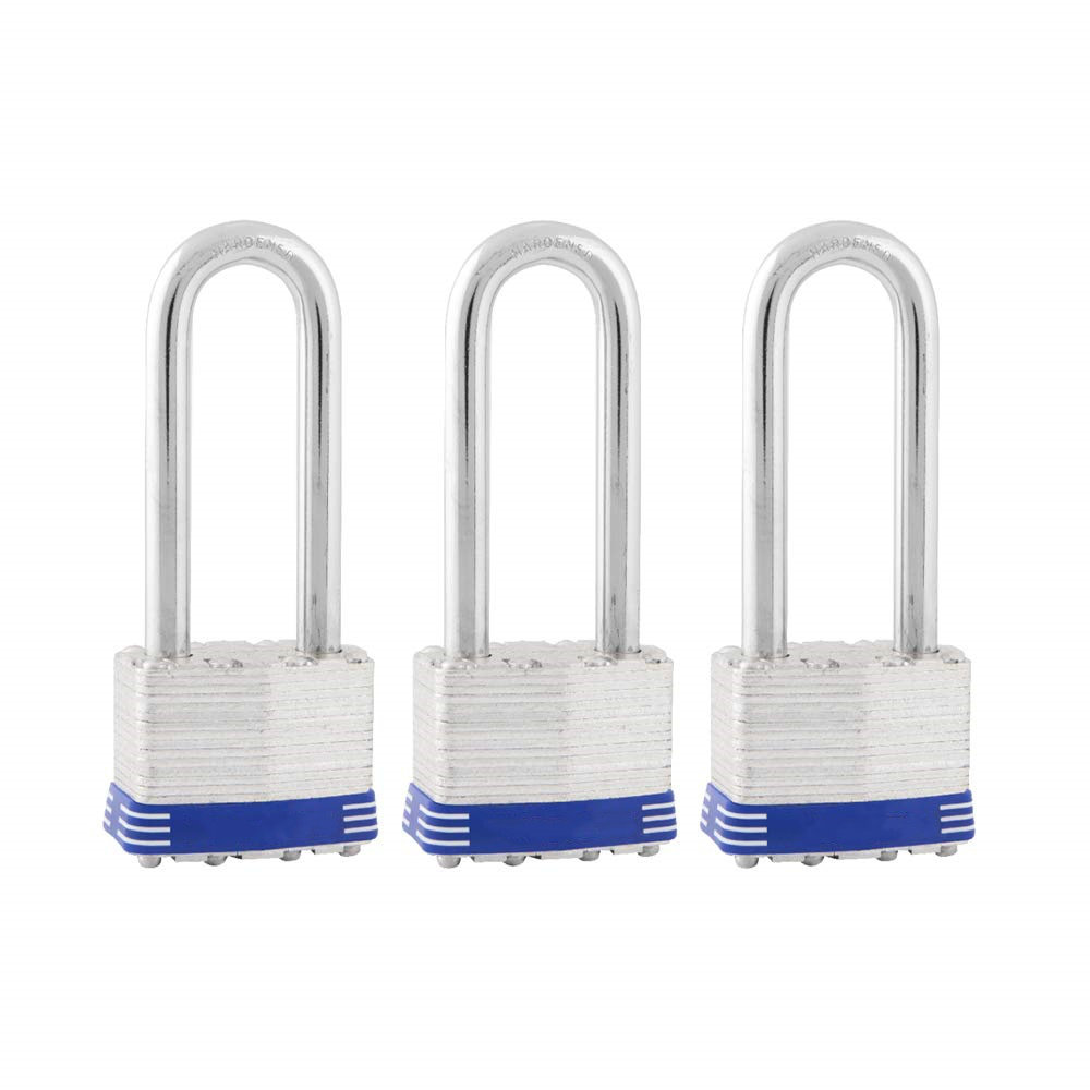 GUANGZHOUSHULIU Outdoor Keyed-Alike Padlocks With Keys, Extra Long Shackle Lock For Gate, Fence ...