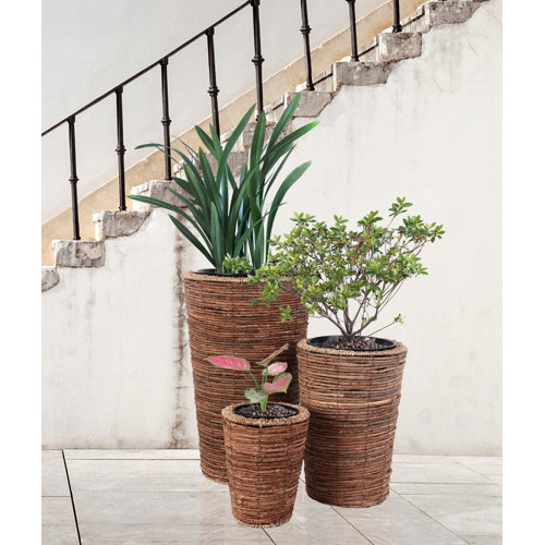 Rattan/Wicker Plant Stands & Tables You'll Love | Wayfair