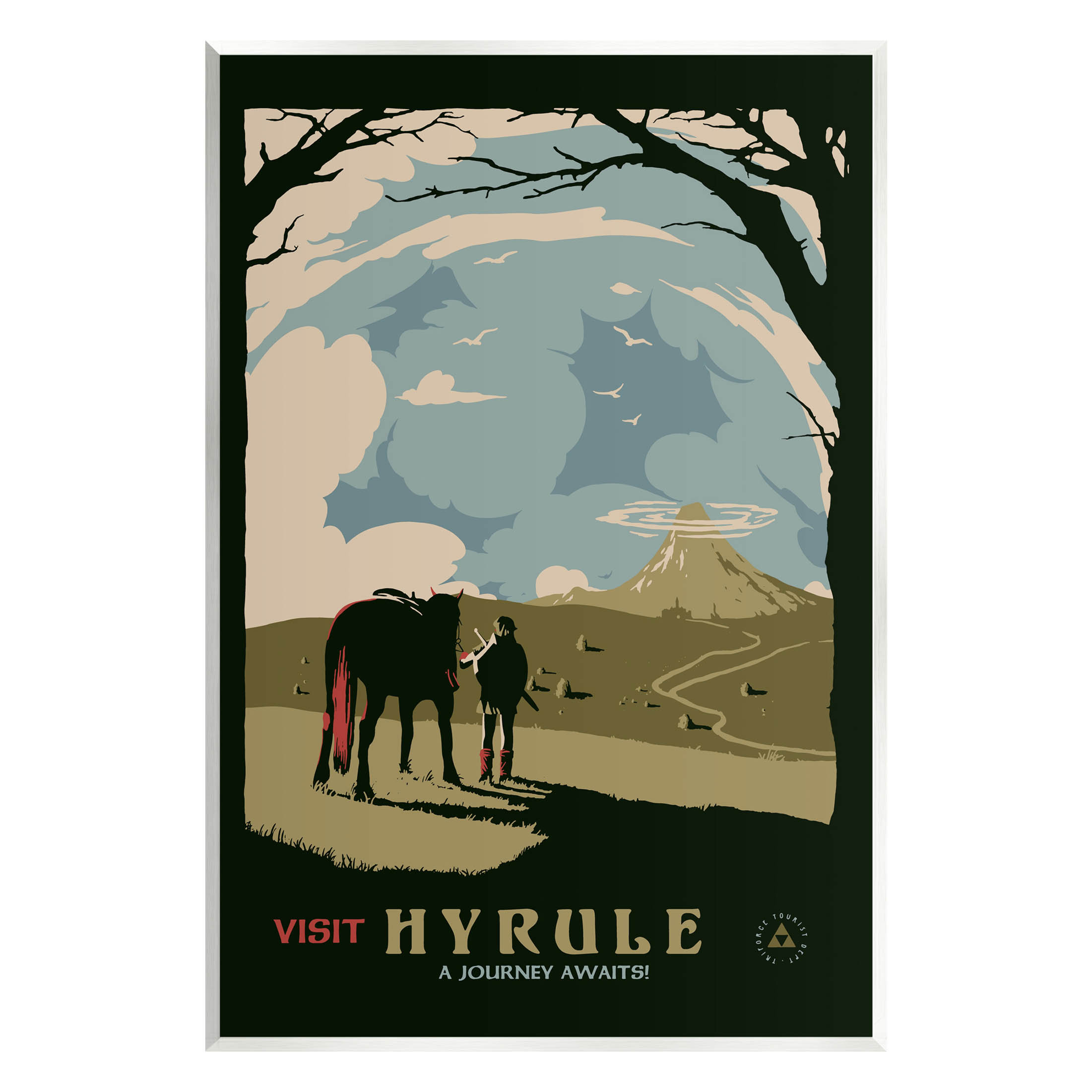 Stupell Industries Visitez Hyrule, personnage de faune sauvage, art ...