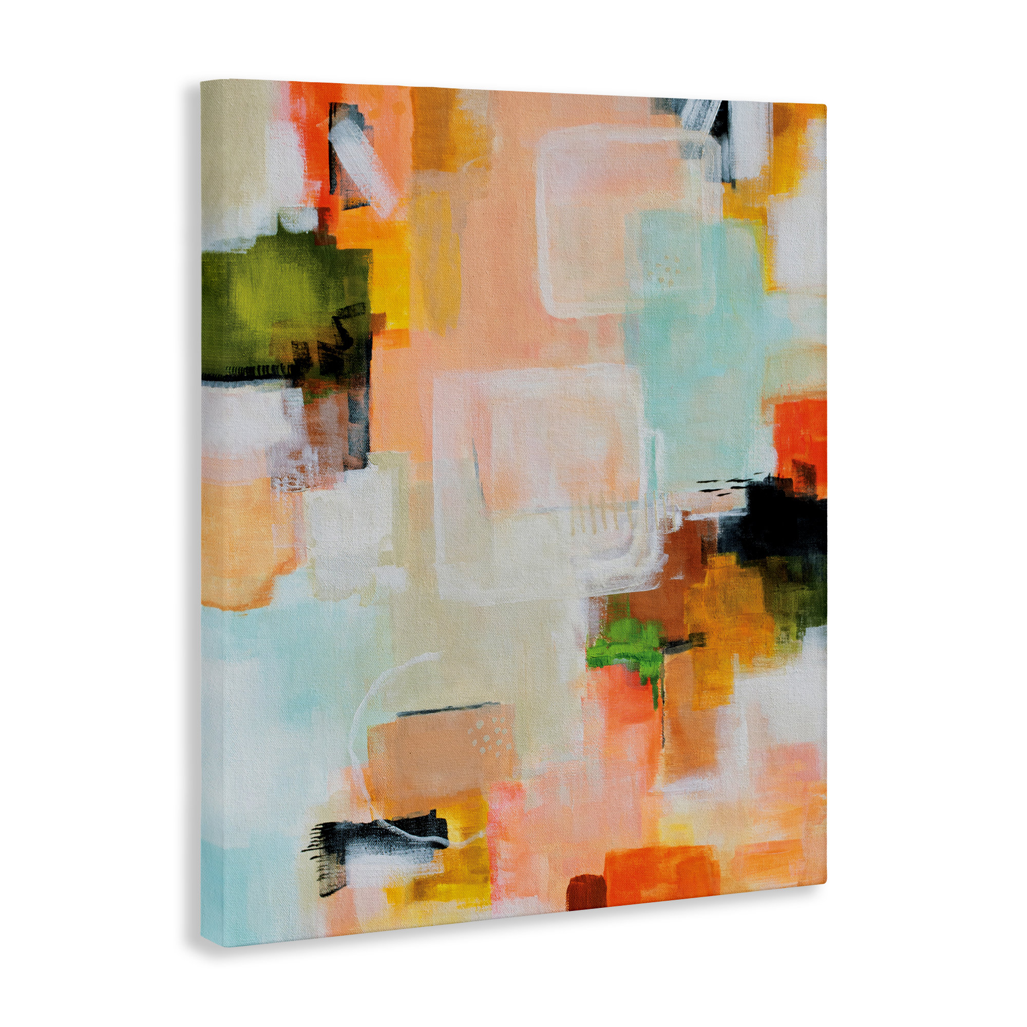 Wrought Studio Deconstructed Love Abstract Canvas, design by Katherine ...
