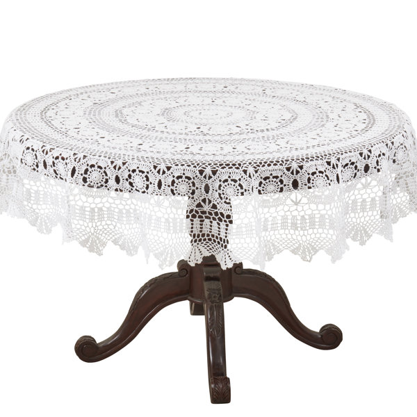 Lace Tablecloth Table Linens | Up to 65% Off Until 11/20 | Wayfair ...