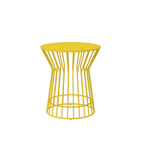 Roberta Powder Coated Steel Side Table | AllModern