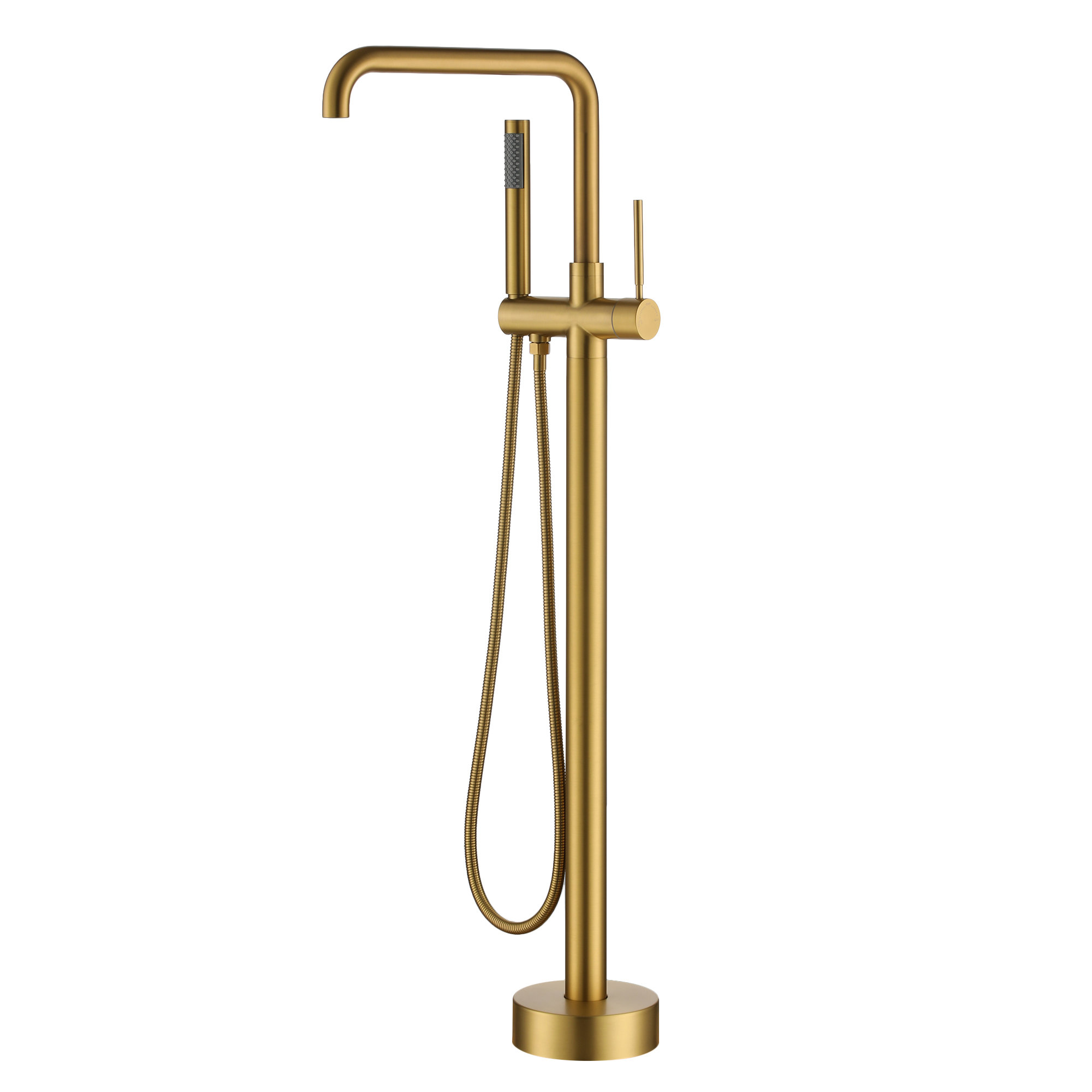 clihome Single Handle Floor Mounted Freestanding Tub Filler with ...