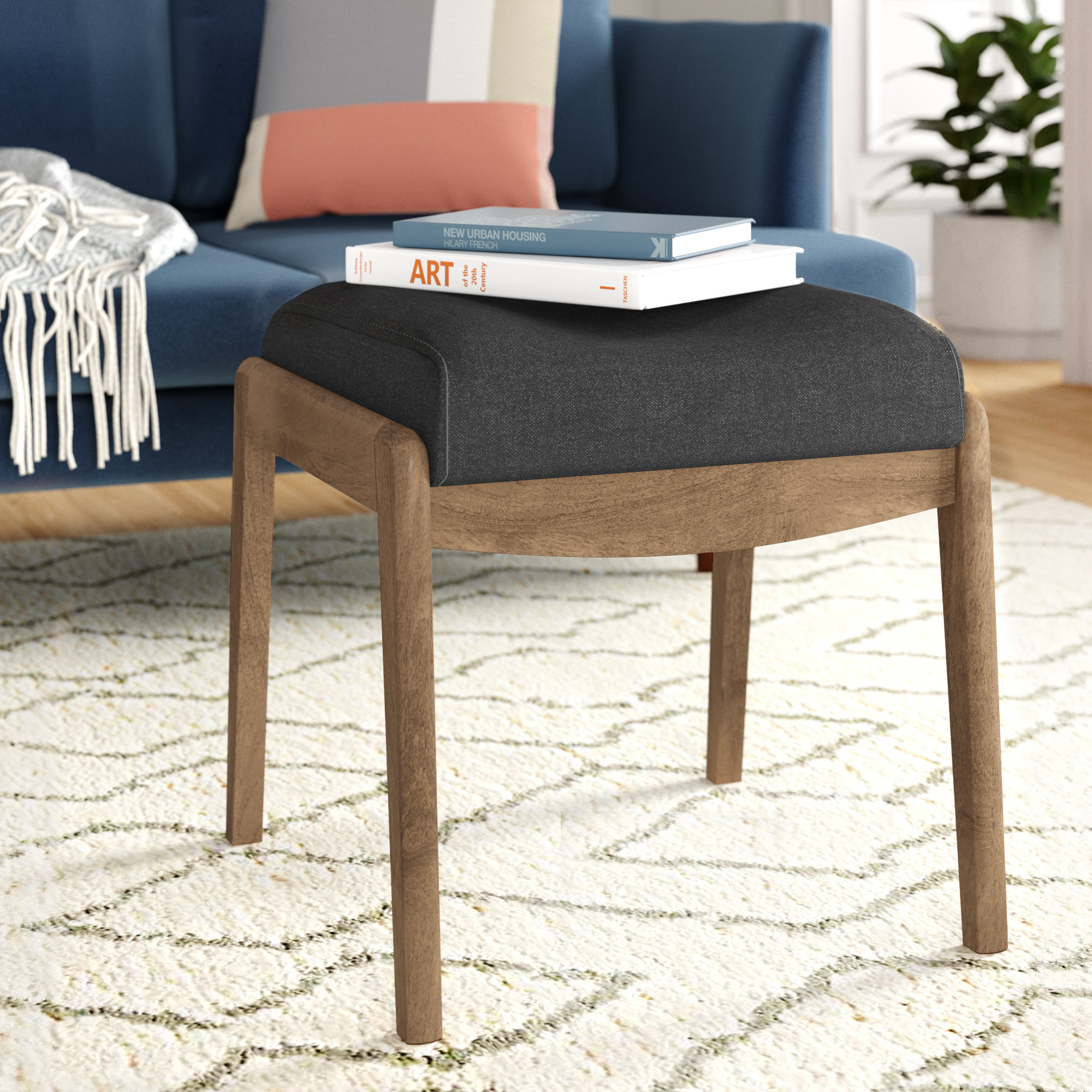 Union Rustic Markala 17.91" Square Standard Ottoman & Reviews | Wayfair