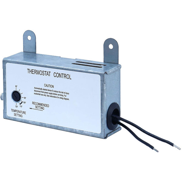 iLIVING ILG-002T Fan Thermostat Control Box, Silver | Wayfair