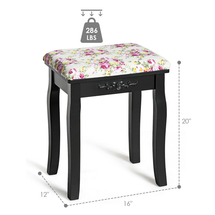 Astoria Grand Solid + Manufactured Wood Accent Stool & Reviews | Wayfair
