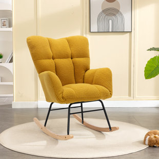 Yellow Rocking Chairs You'll Love | Wayfair