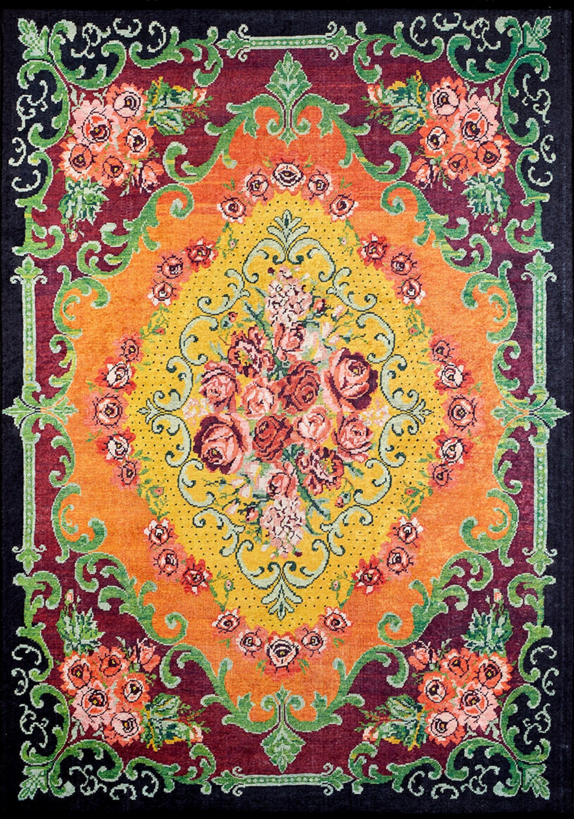 Lofy Kaspiysk Area Rug with Non-Slip Backing | Wayfair
