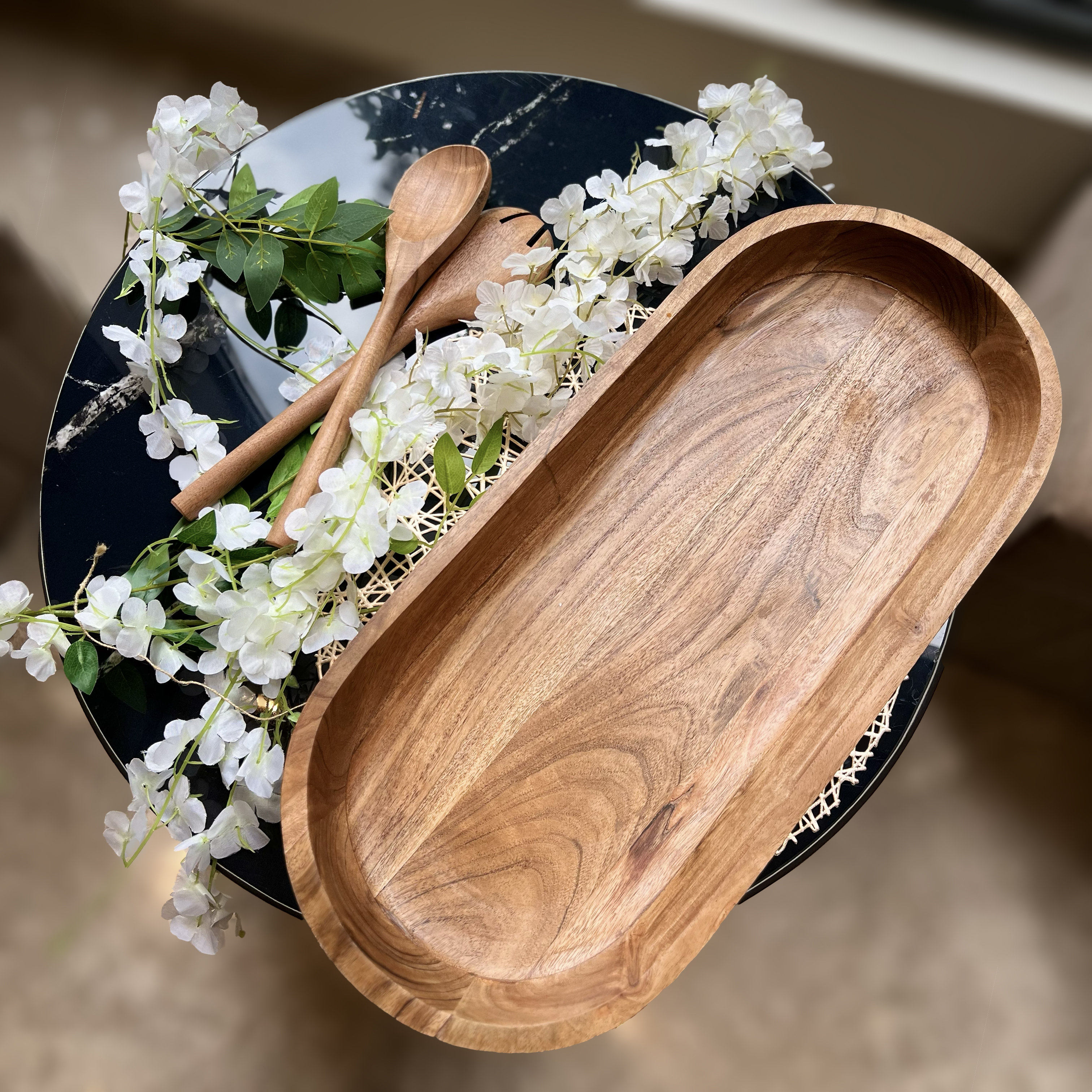 LuxeDesigns Handcrafted Decorative Acacia Wooden Bowls | Wayfair