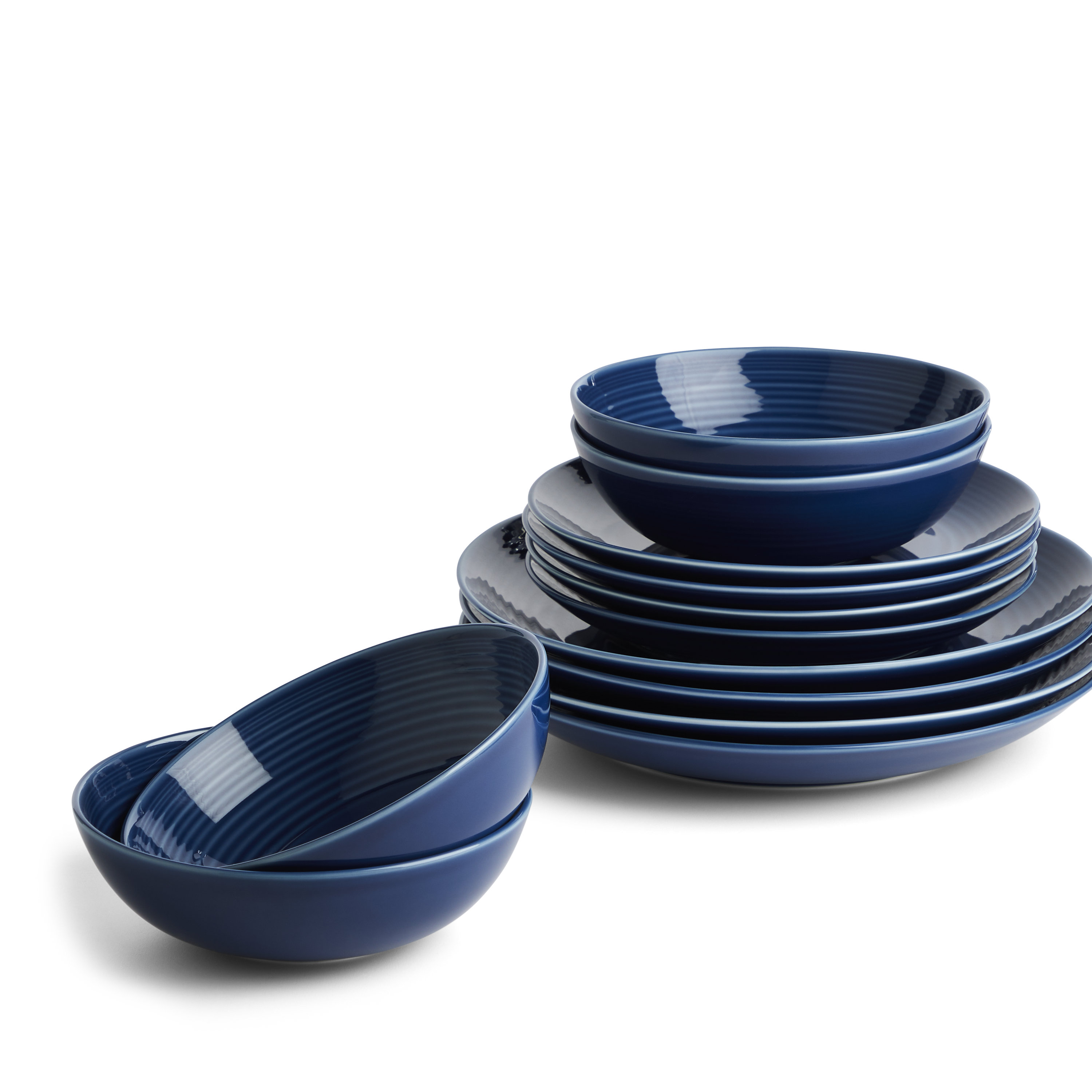 Royal Doulton Exclusively for Gordon Ramsay GR Maze Denim 12 Piece Set ...