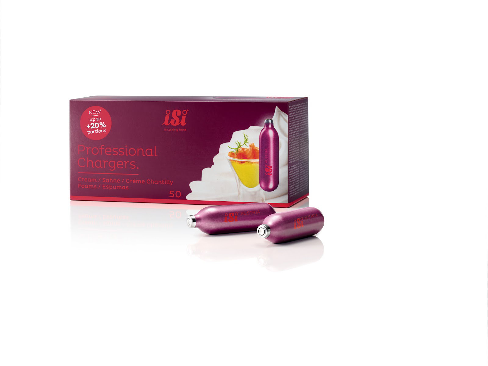 iSi North America Isi Pro 8.4G Cream Chargers Non-Threaded Cream ...