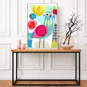 IDEA4WALL Framed Canvas Wall Art For Living Room, Bedroom Abstract Bird ...
