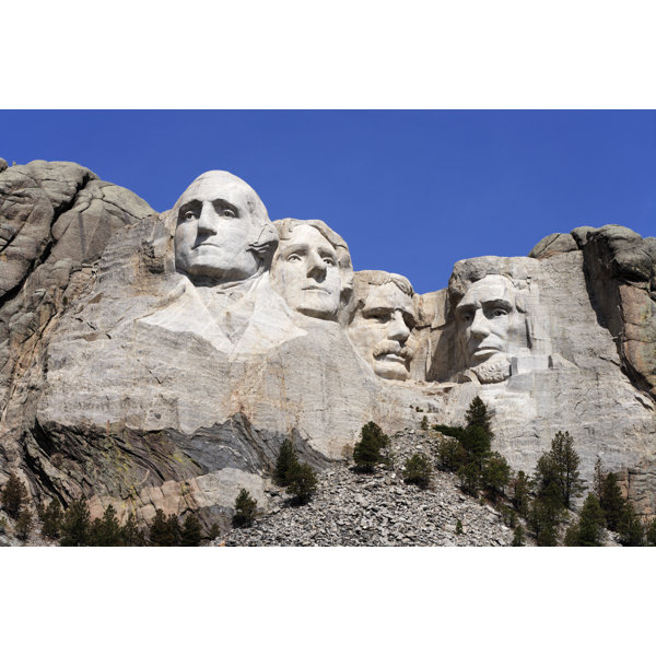 Union Rustic Mount Rushmore National Monument - Wrapped Canvas ...