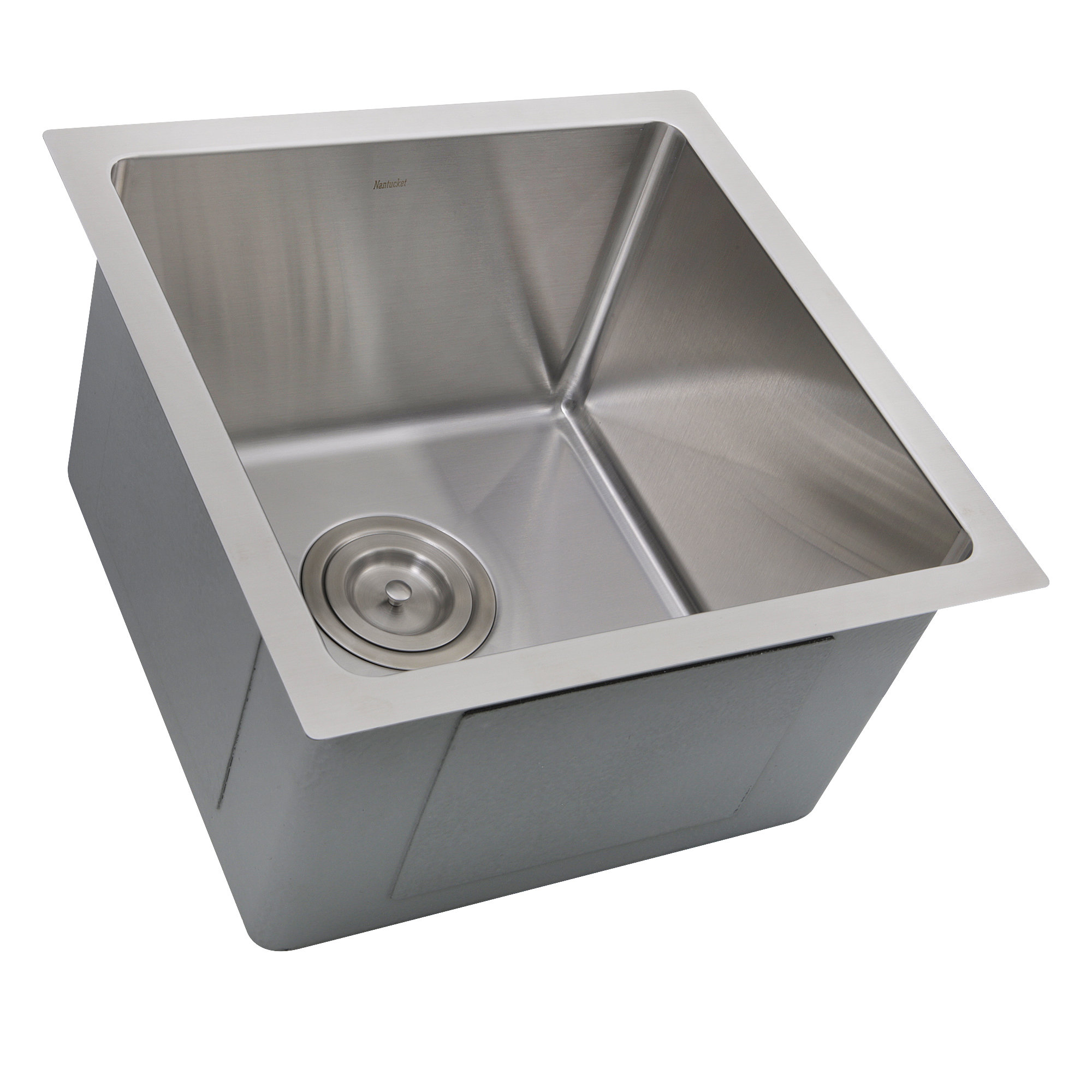 Nantucket Sinks Pro Series 15" L x 15" W Square Undermount Small Radius ...