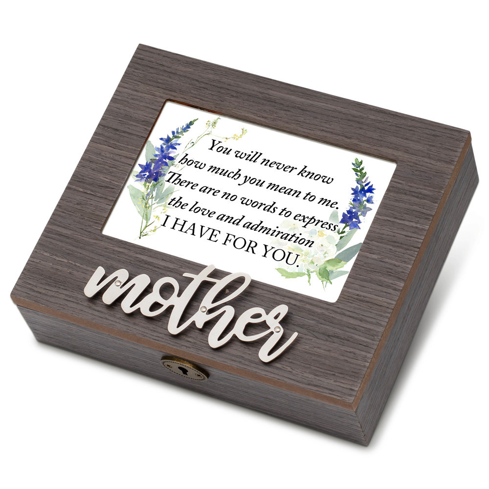Trinx Aidsa Solid Wood Memory Box | Wayfair