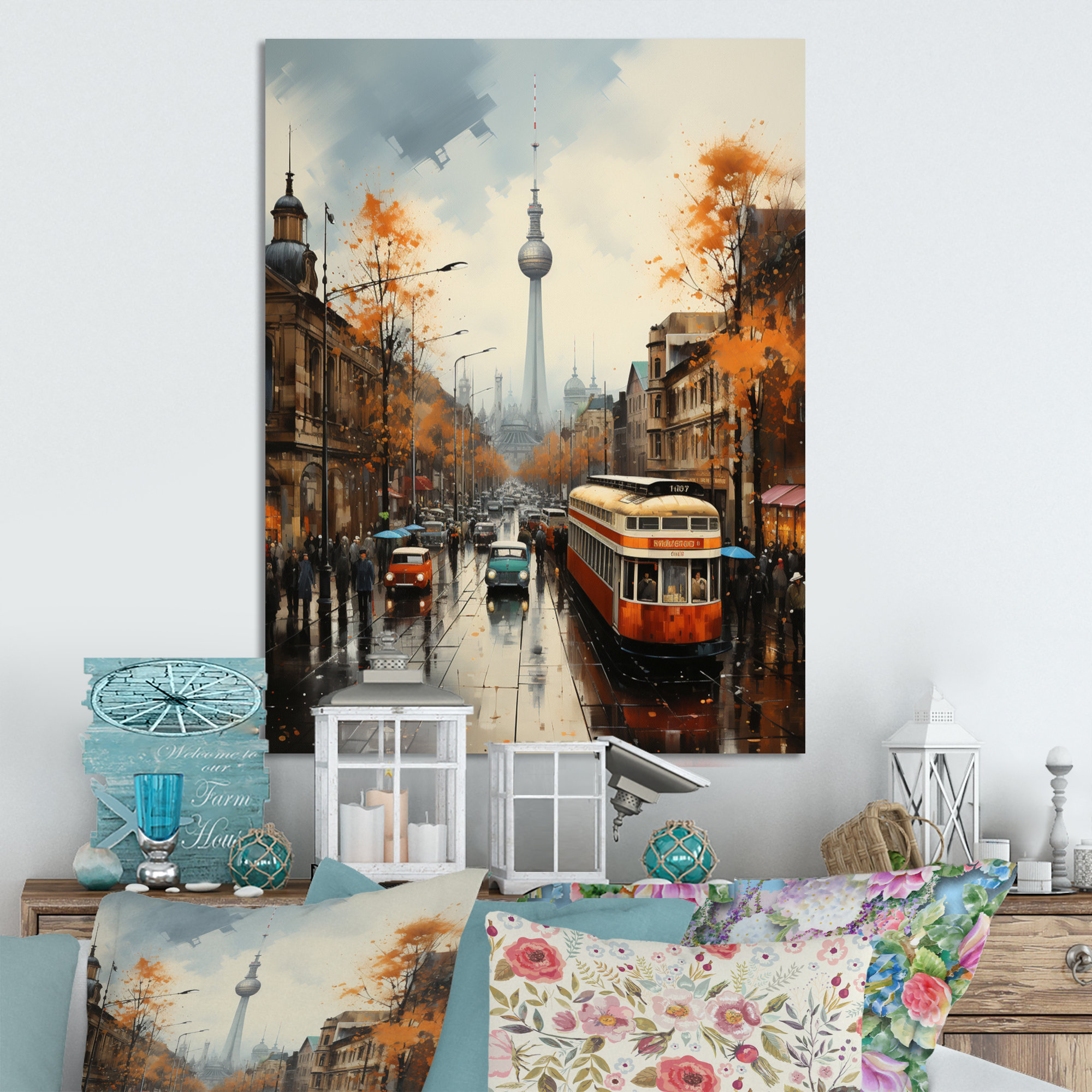 Winston Porter Germany Berlin Skyline In II - Germany Metal Wall Art ...
