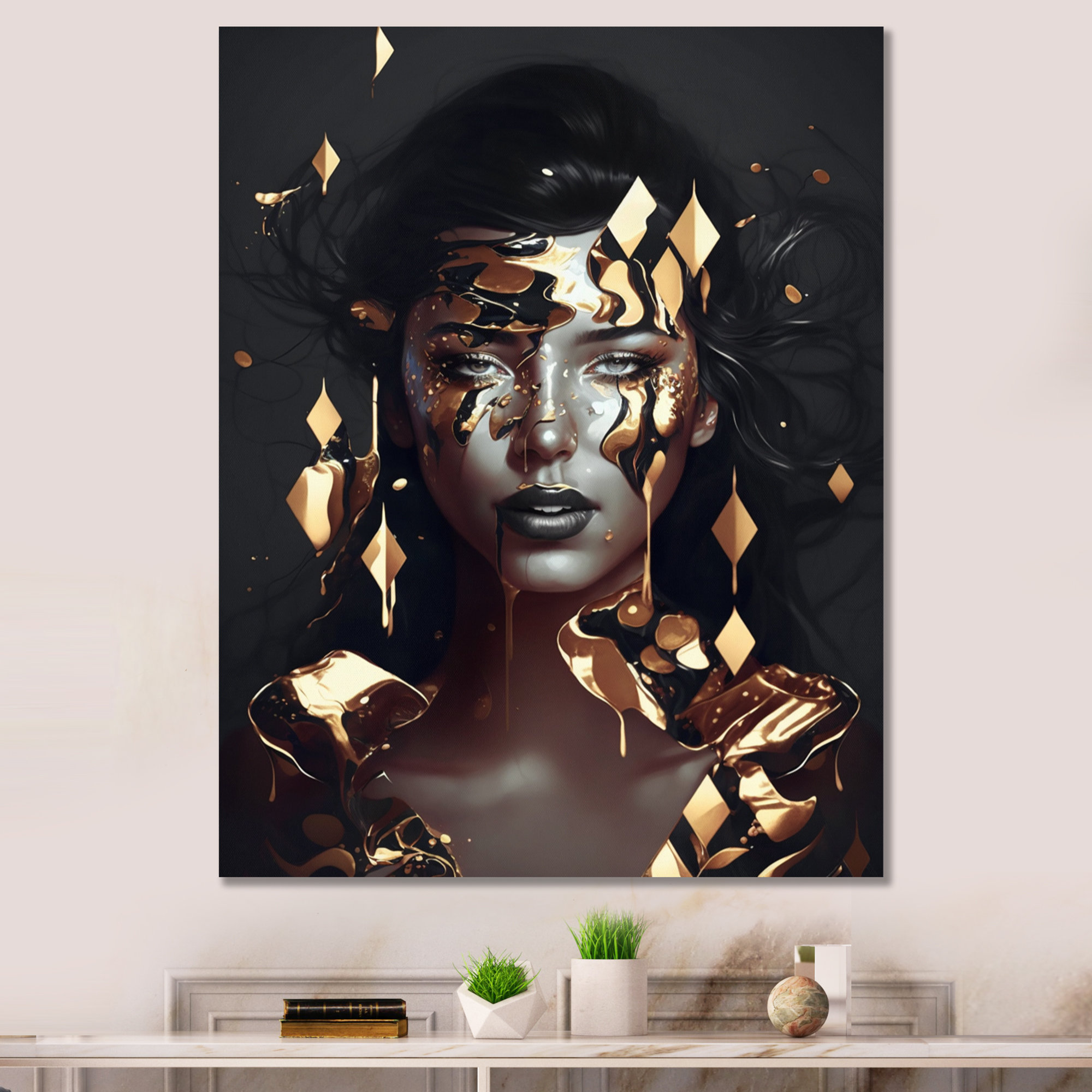 Mercer41 Shapes Of A Woman'S Being IV - Modern Woman Wall Art Living ...