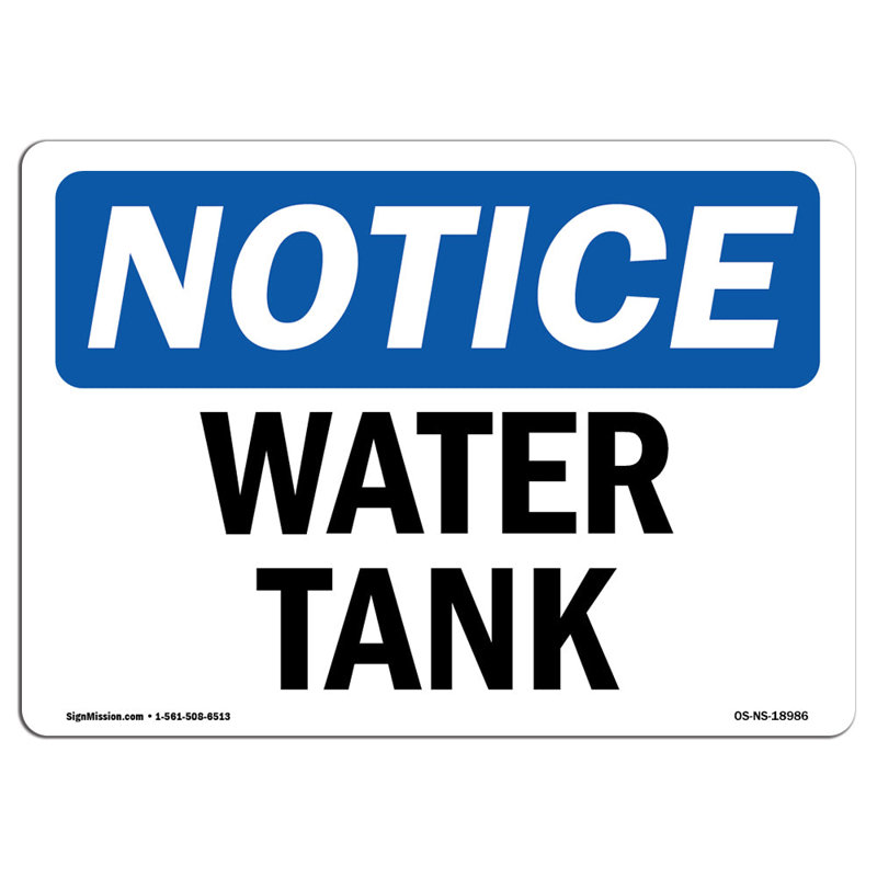 SignMission Water Tank Sign | Wayfair