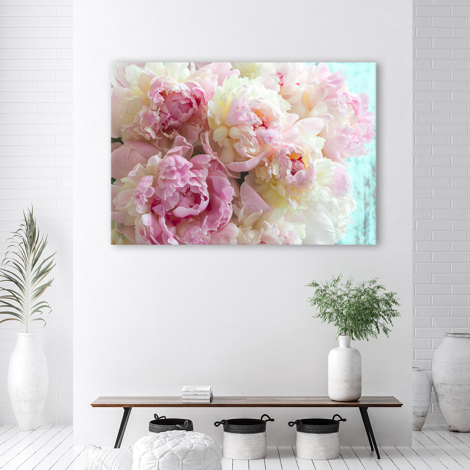 ClassicLiving Pink Peony Flowers - Print | Wayfair.co.uk