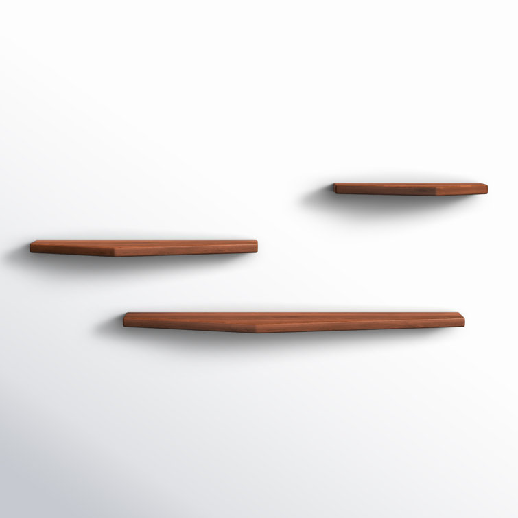 AllModern Glennon 3 Piece Mango Floating Shelf | Wayfair