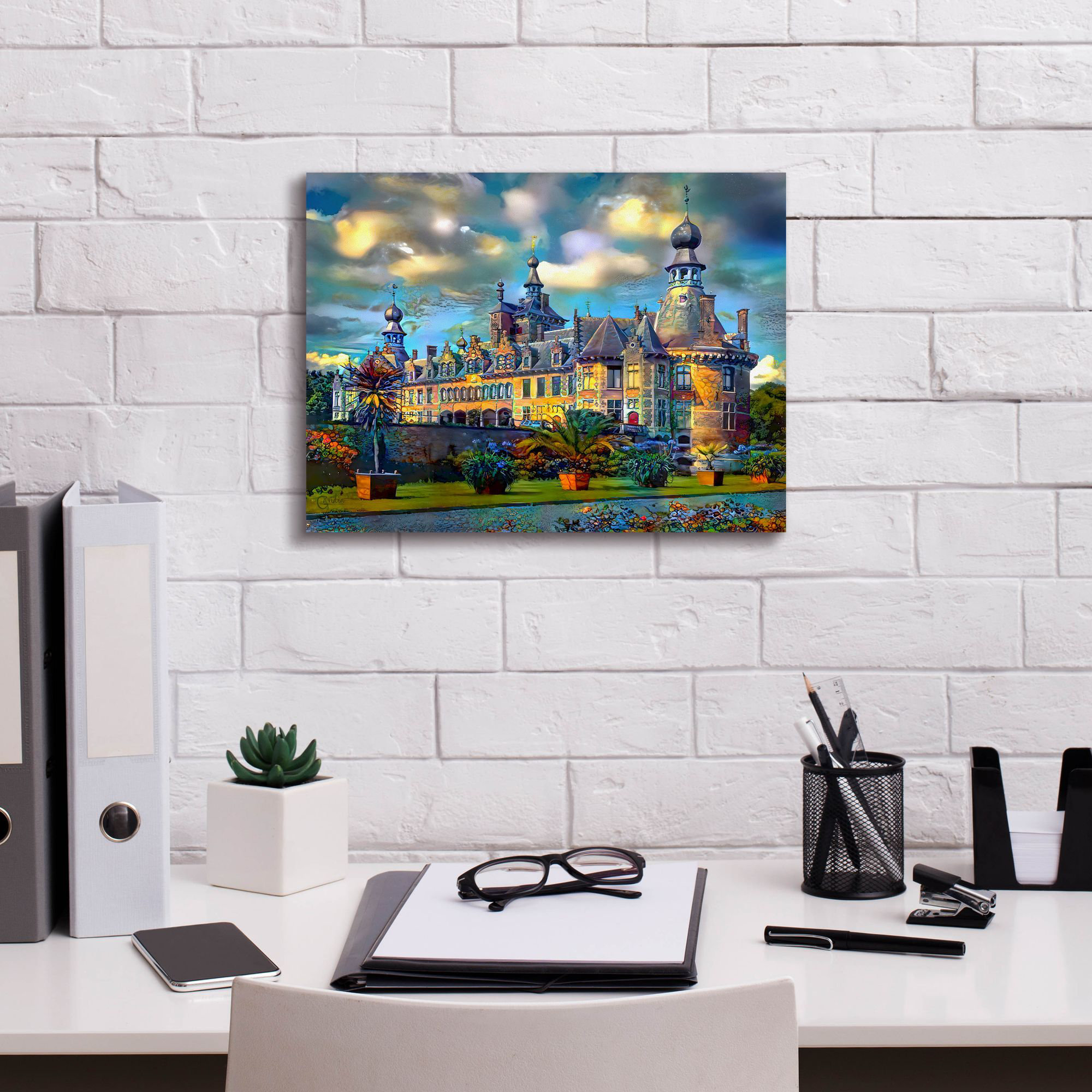Winston Porter Deinze Belgium Ooidonk Castle On Canvas by Pedro Gavidia ...