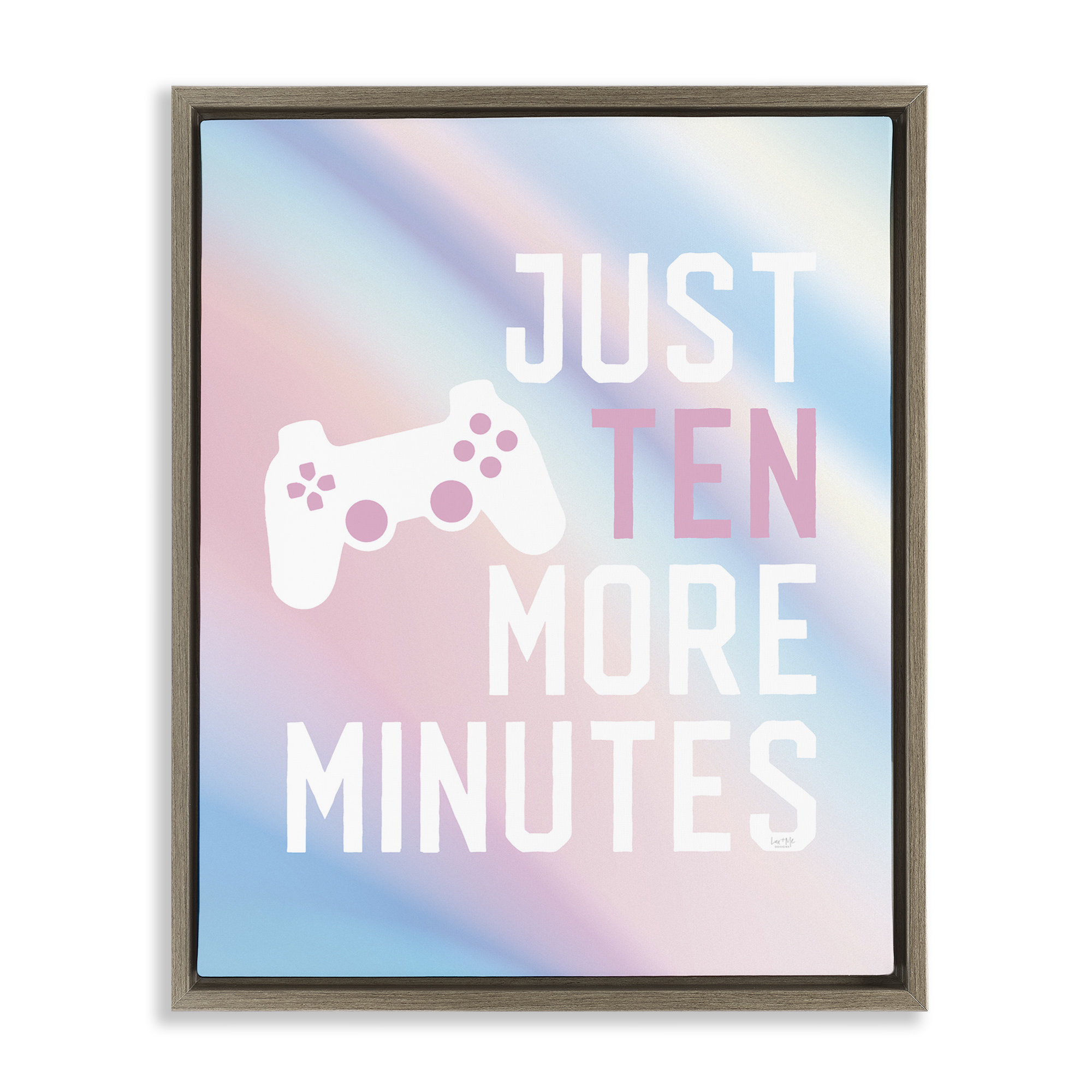 Latitude Run® Pastel Ten More Minutes Gamer Floating Frame, design by ...