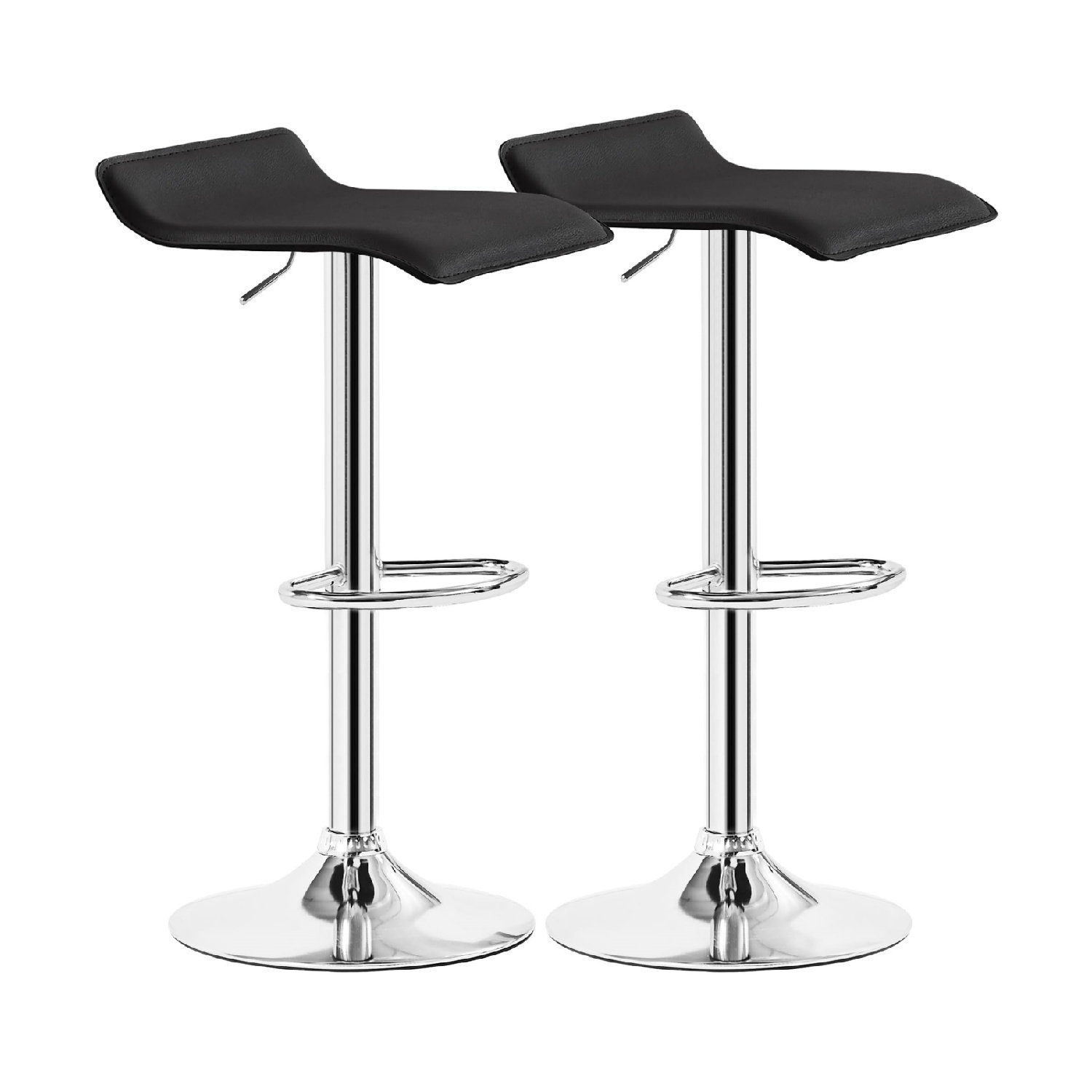 Ivy Bronx Modern Bar Stools Set Of 2, With Swivel Bar And Adjustable ...