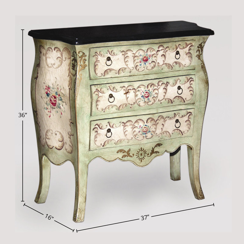 AA Importing Bombay 3-Drawer Chest | Wayfair