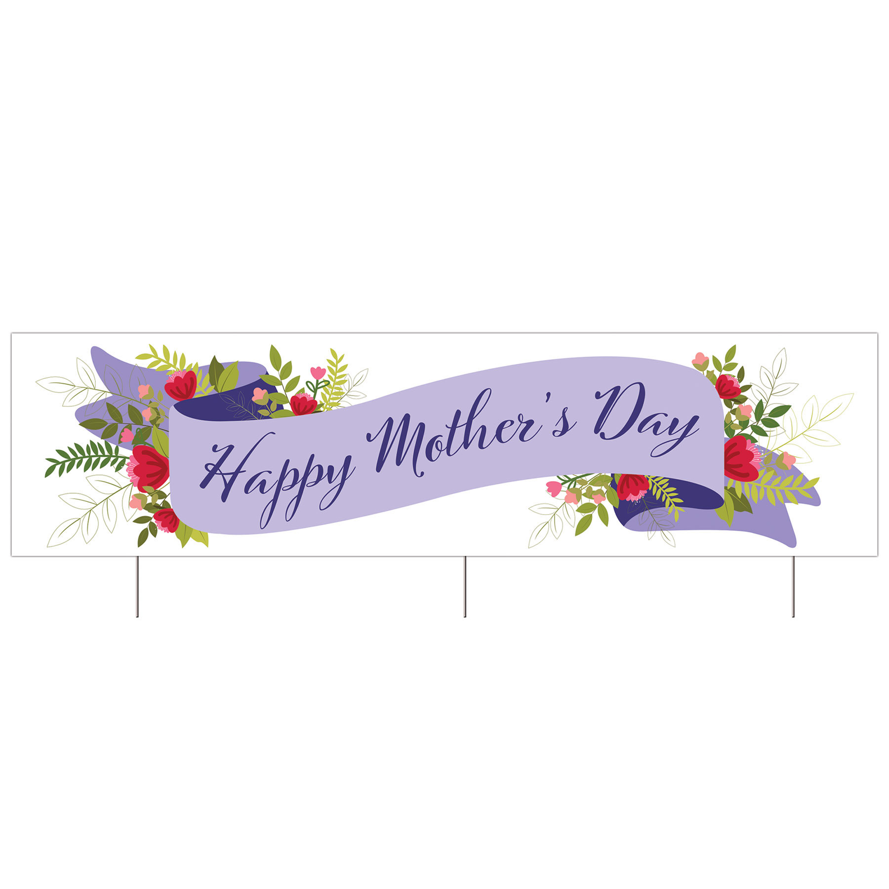 Beistle Plas Jumbo Happy Mother's Day Yard Sign | Wayfair