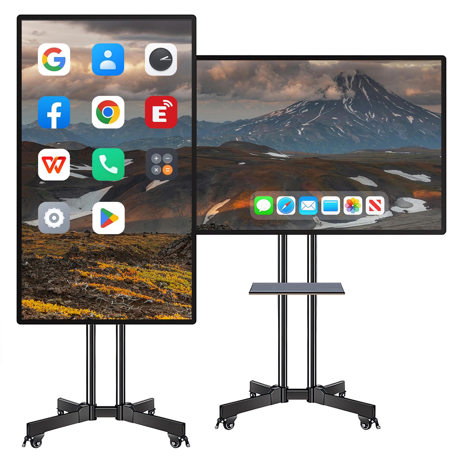 JYXCN Smart TVs, 4K Uhd 49 Inch Digital Touch Calendar, Dual System ...