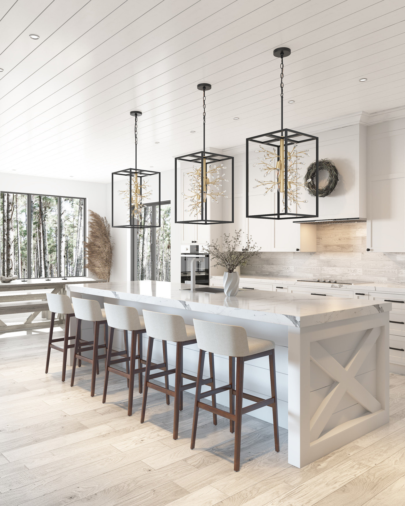 Mercer41 Jacub 4 - Light Square/Rectangle Chandelier | Wayfair