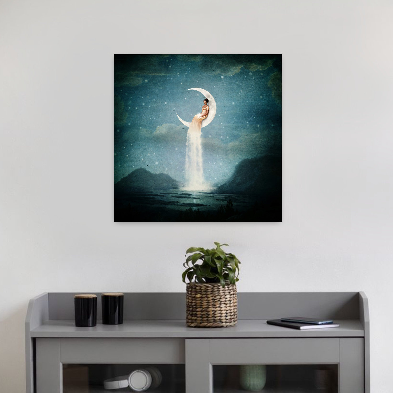 Red Barrel Studio® Moon River Lady Abstract Contemporary Urban ...