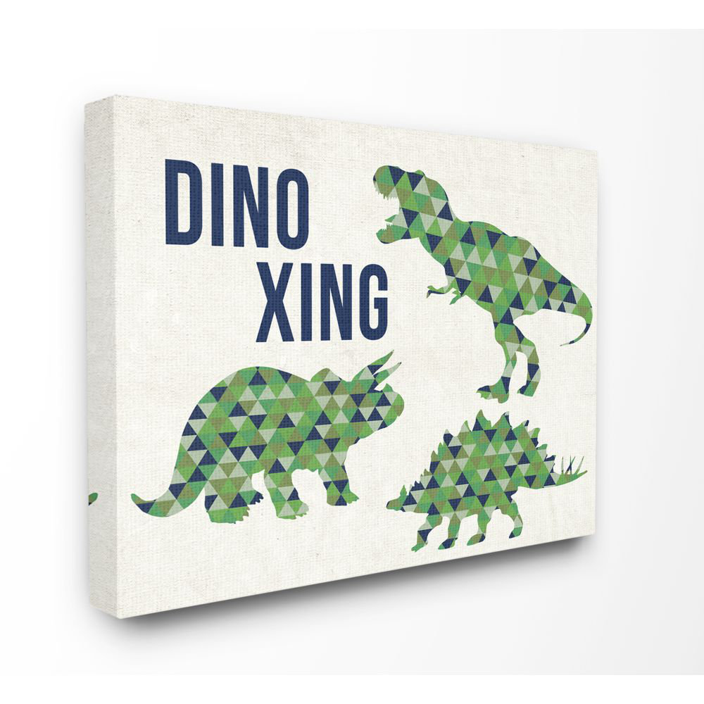 Viv + Rae Lamanna Dino Crossing Dinosaur Kids Word Design Art - Wayfair ...