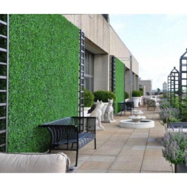 Artificial-box-wood-hedge-wall | Wayfair