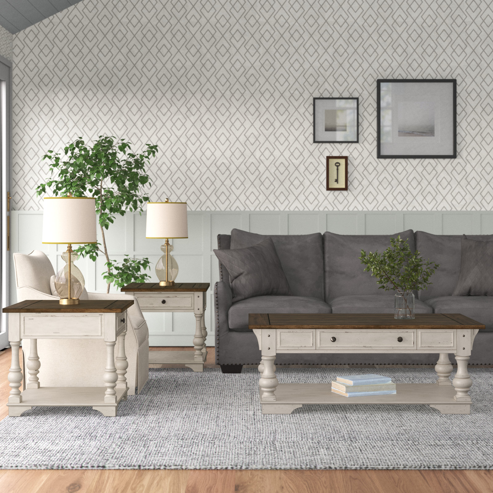 Laurel Foundry Modern Farmhouse® Hexham 3 Piece Coffee Table Set ...