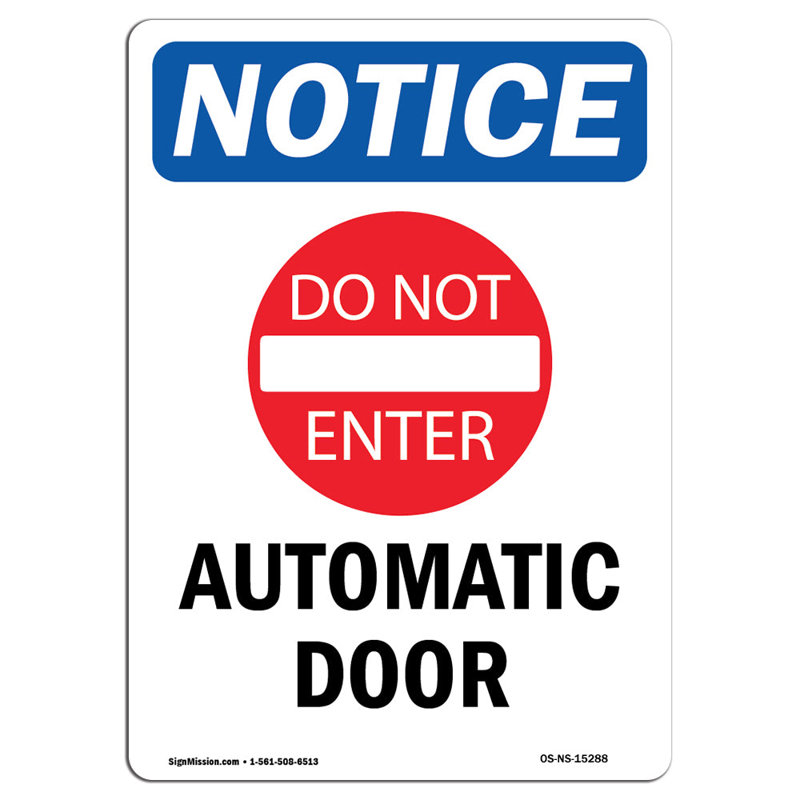 SignMission Automatic Door Sign | Wayfair