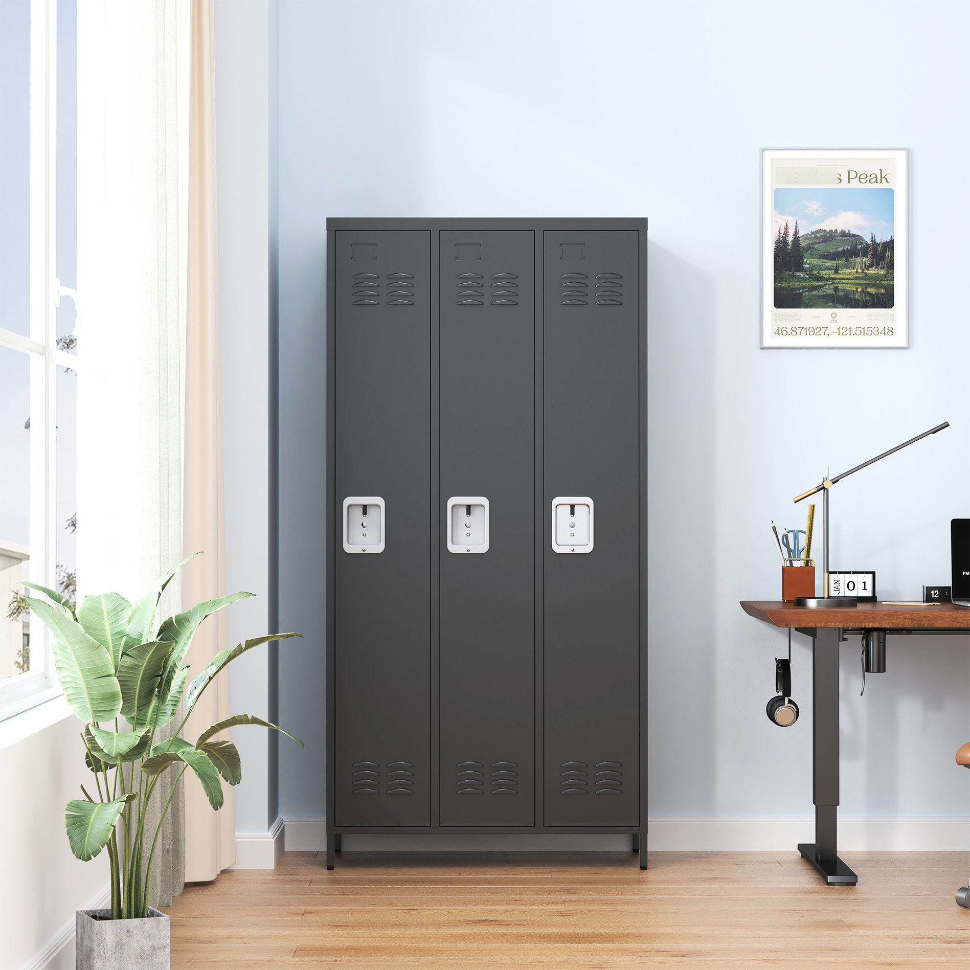 Williston Forge Metal Lockers With Strong Locking System And Ample ...