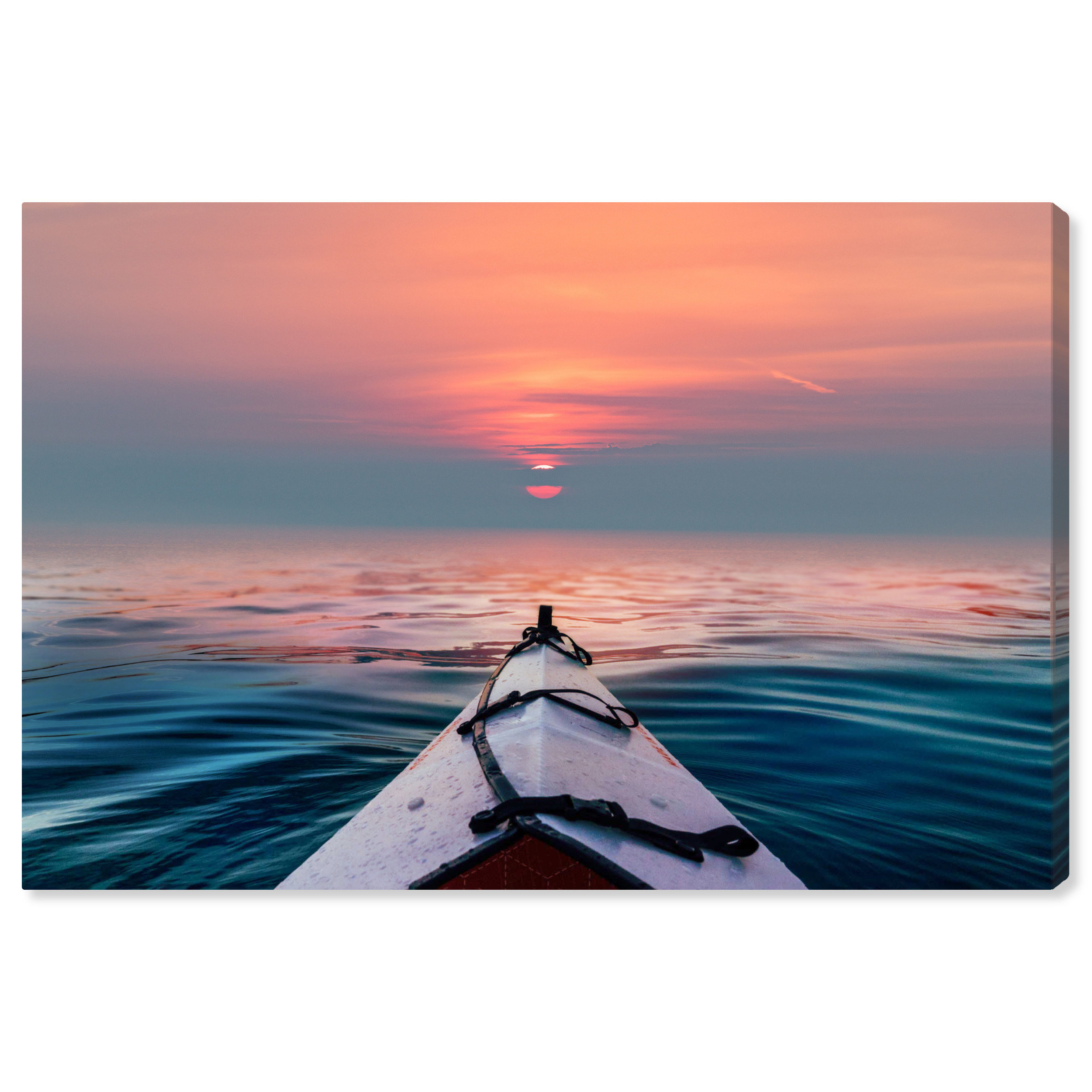 Breakwater Bay Nautical and Coastal On my way there Coastal Blue Canvas ...