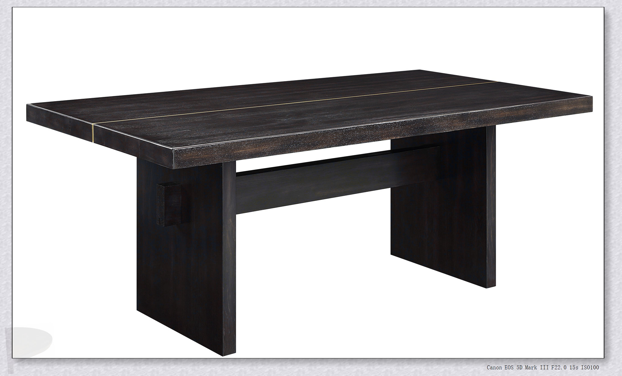 Latitude Run® Jaramillo Gold & Rustic Espresso Finish Dining Table ...