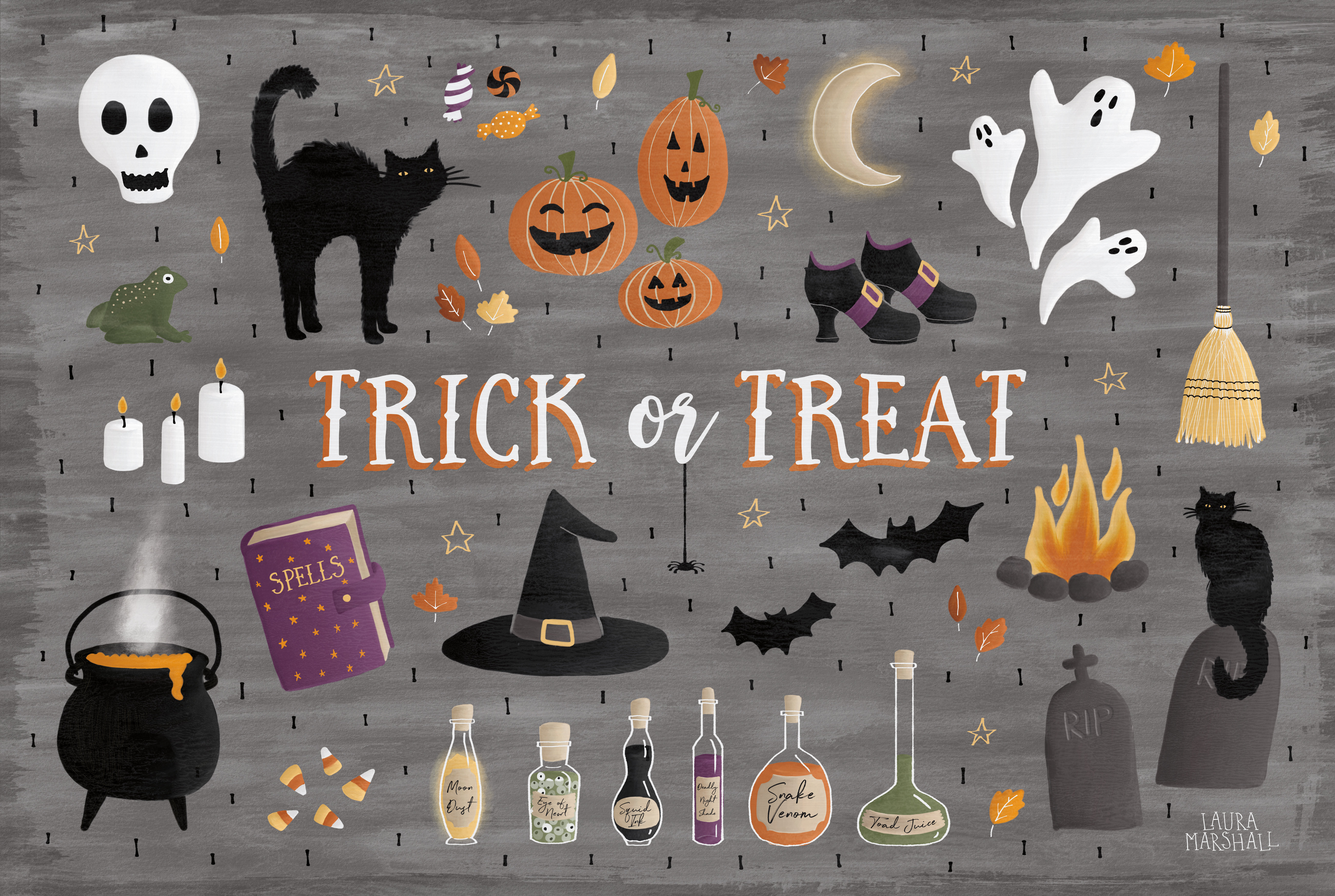 The Seasonal Aisle Haunted Halloween III by Laura Marshall - Graphic ...