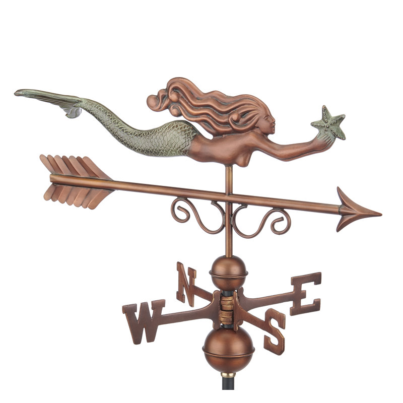 Dovecove 28'' H Metal Nautical Weathervane & Reviews | Wayfair