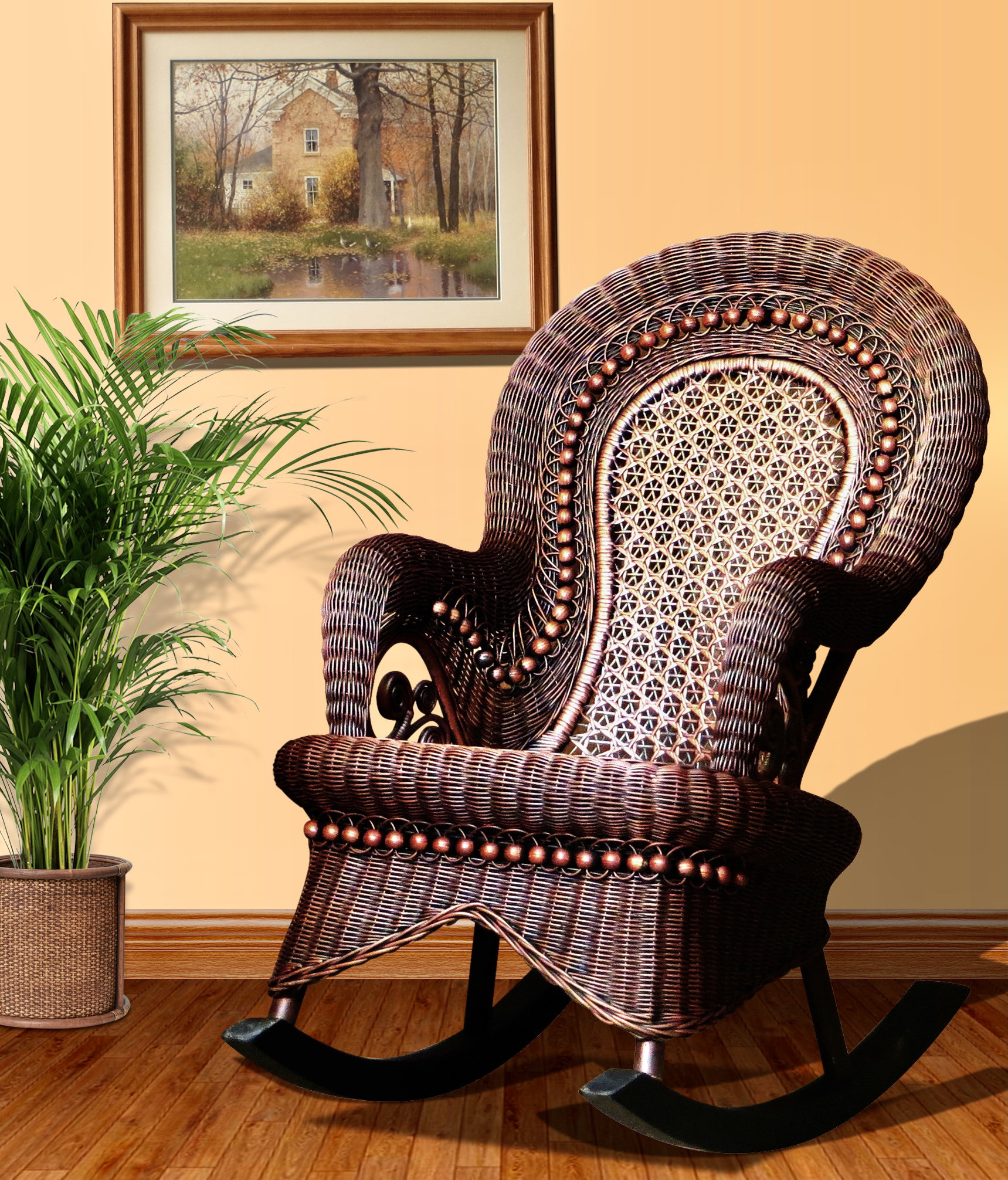 Bay Isle Home™ Deboer Brownwash Rocking Chair & Reviews - Wayfair Canada